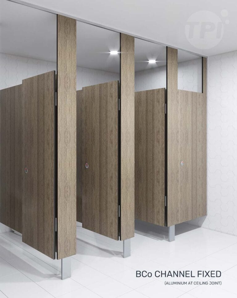 Cubicle - Blade Mounted Ceiling Fixed (BC) - Toilet Partition Industries