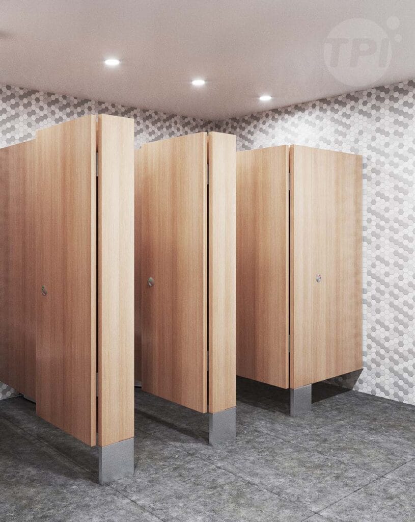 Cubicle - Blade Mounted Overhead Braced (BO) - Toilet Partition Industries