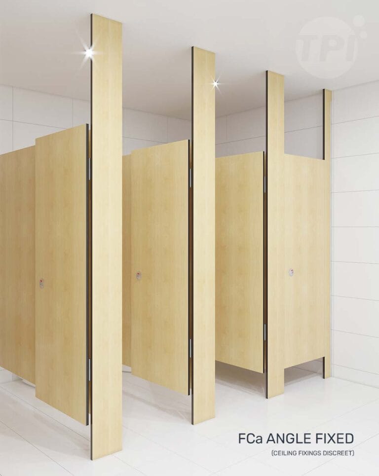 Cubicle - Floor Mounted Ceiling Fixed (FC) - Toilet Partition Industries