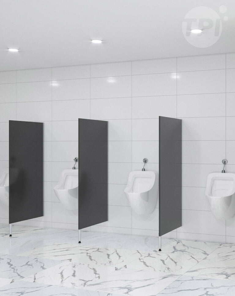 Urinal / Privacy Screen - Pedestal Mounted - Toilet Partition Industries